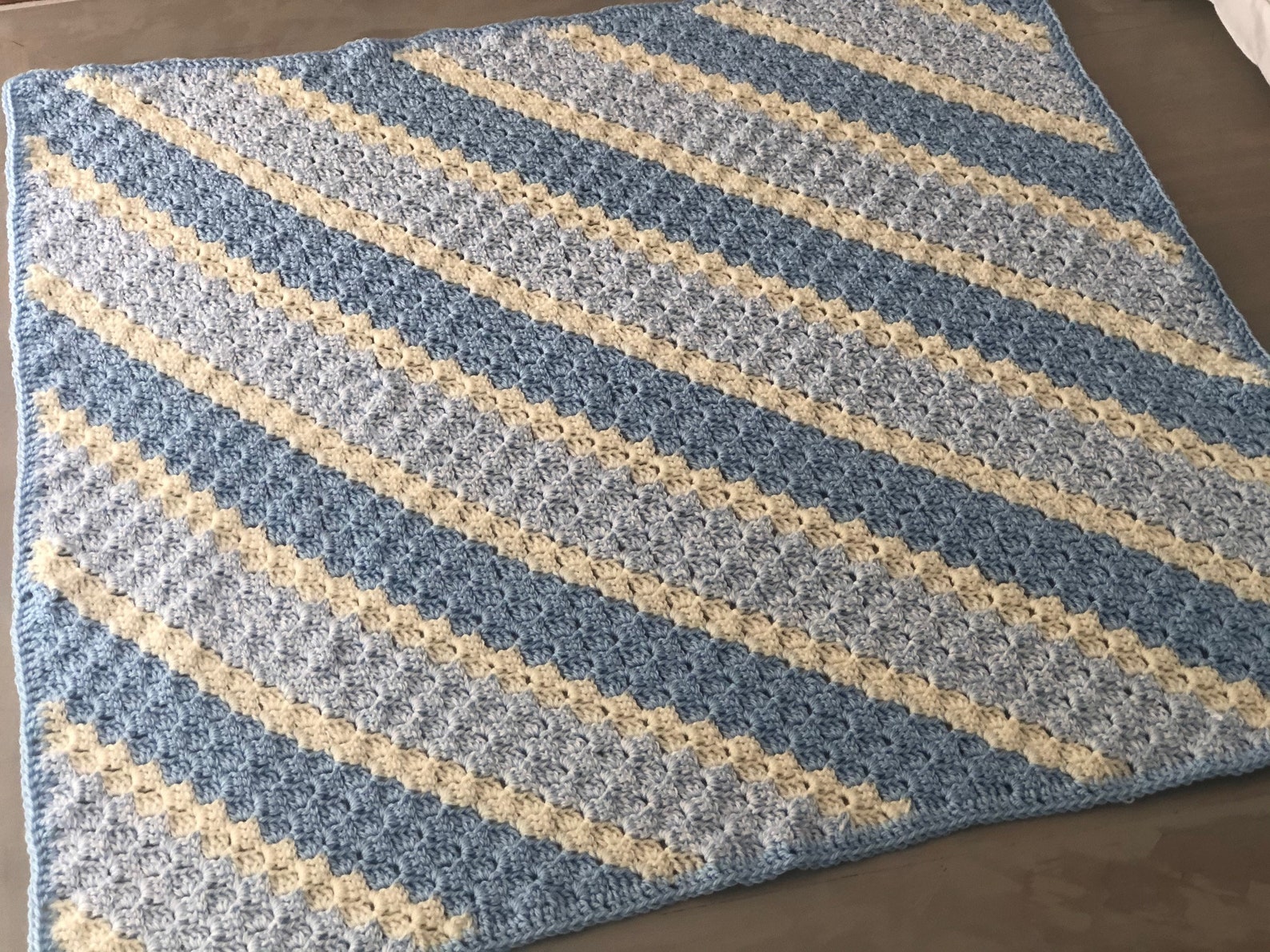 Handmade C2C Crochet Baby Blanket, Made to Order, Available in a ...