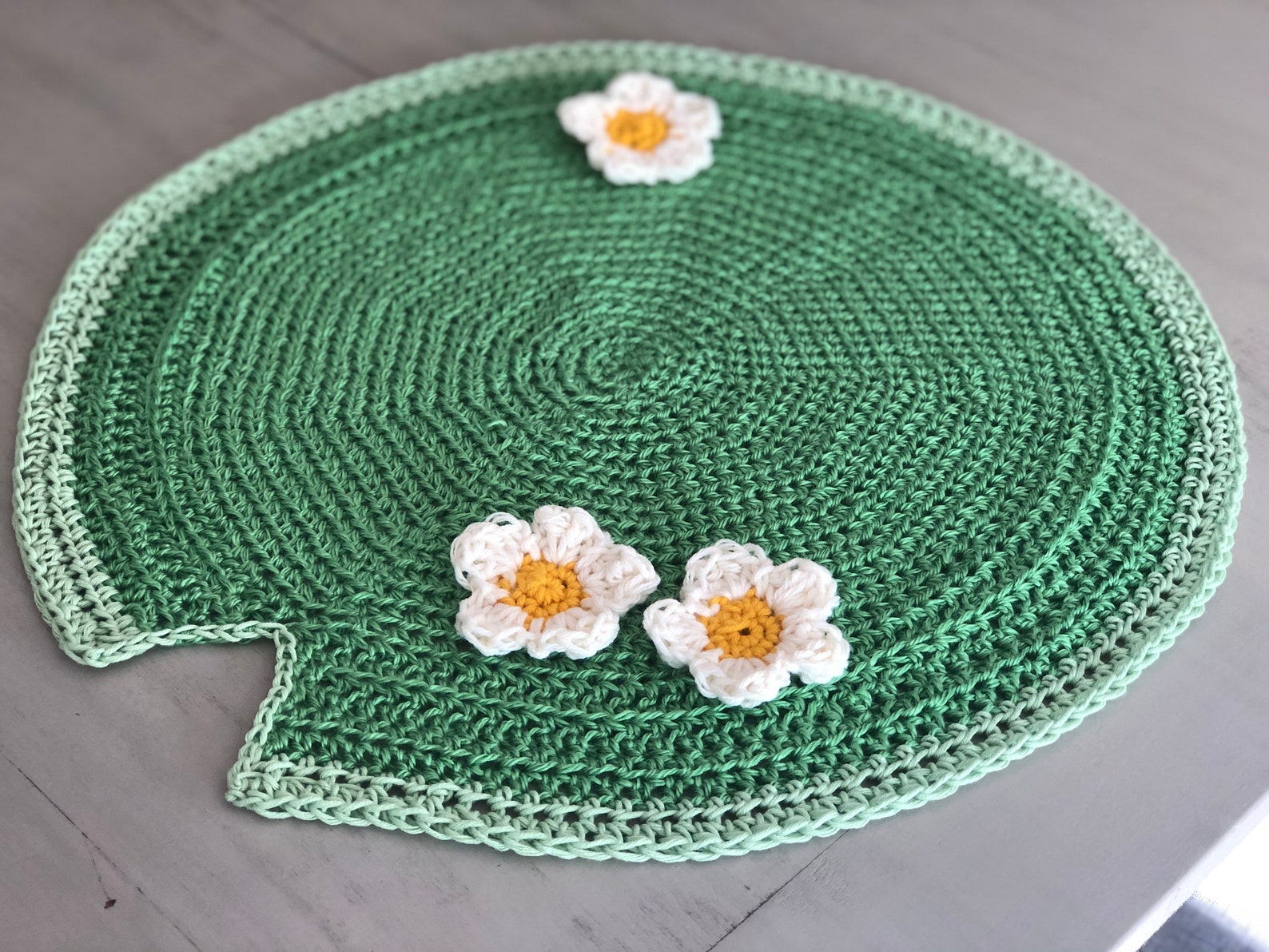 Handmade Lily Pad Newborn Crochet Blanket With Flowers - Etsy