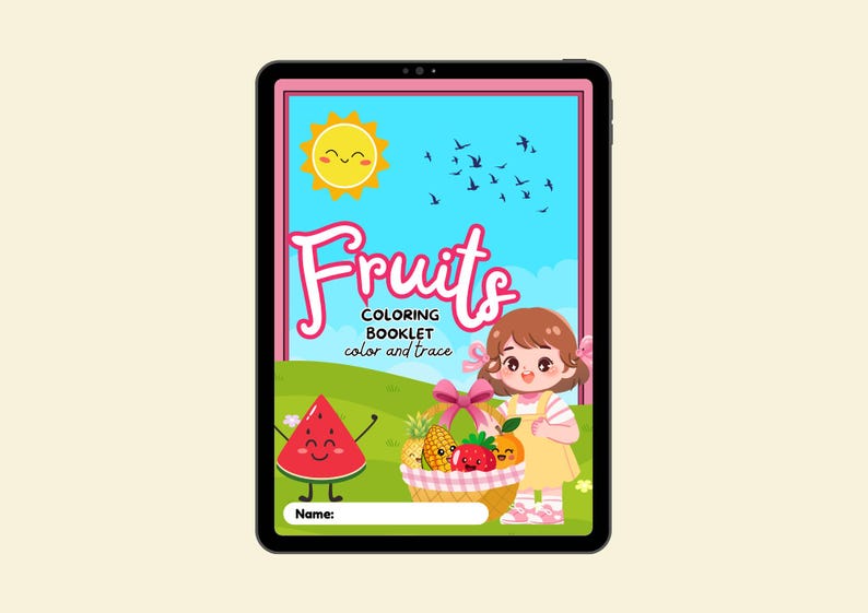 Printable Fruit Coloring Pages – 20 Fruits for Toddlers & Preschoolers ...