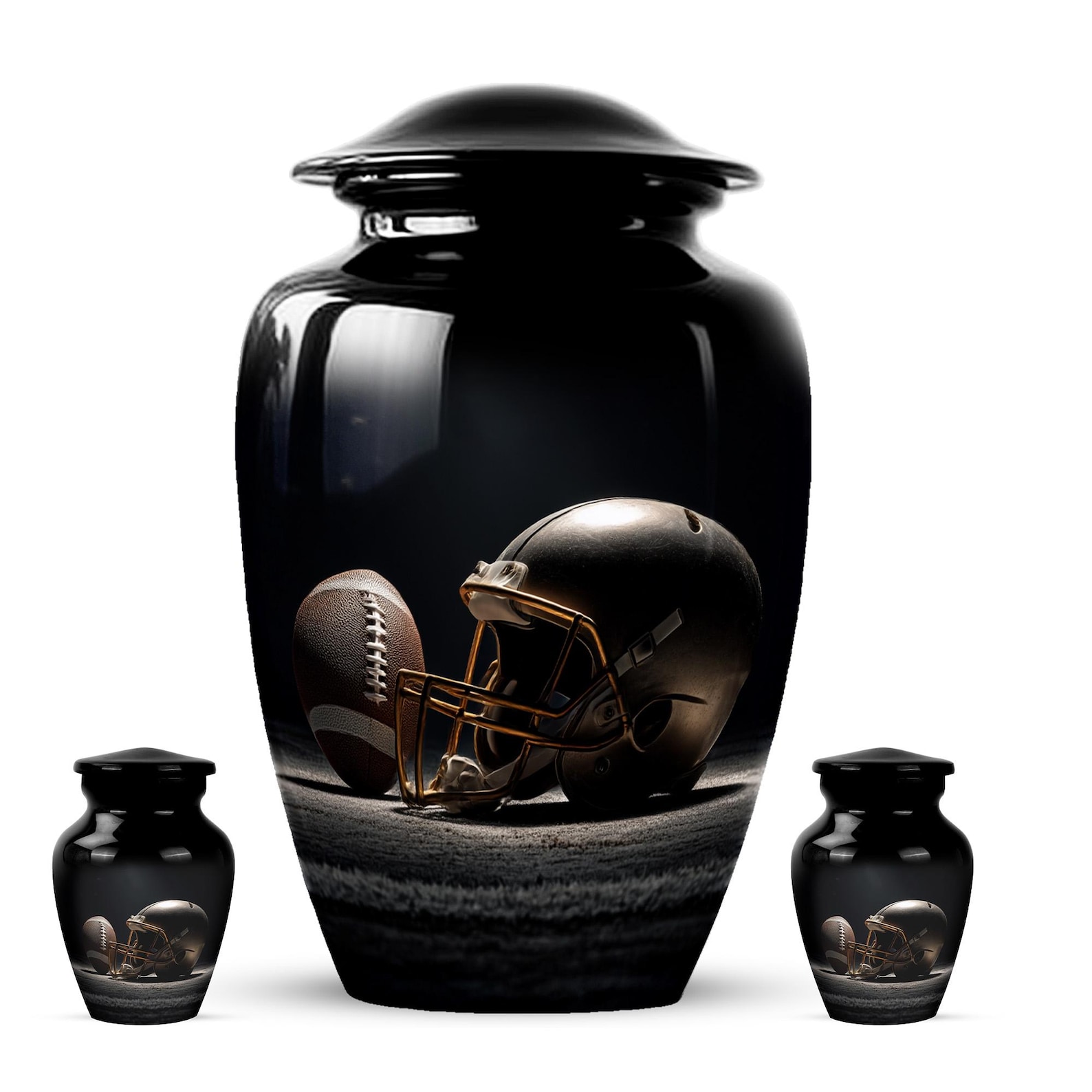 Custom Football Urns, Cremation Urn for Human Ashes, Sports Urn for ...
