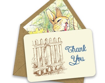 Rabbit Thank You | Etsy