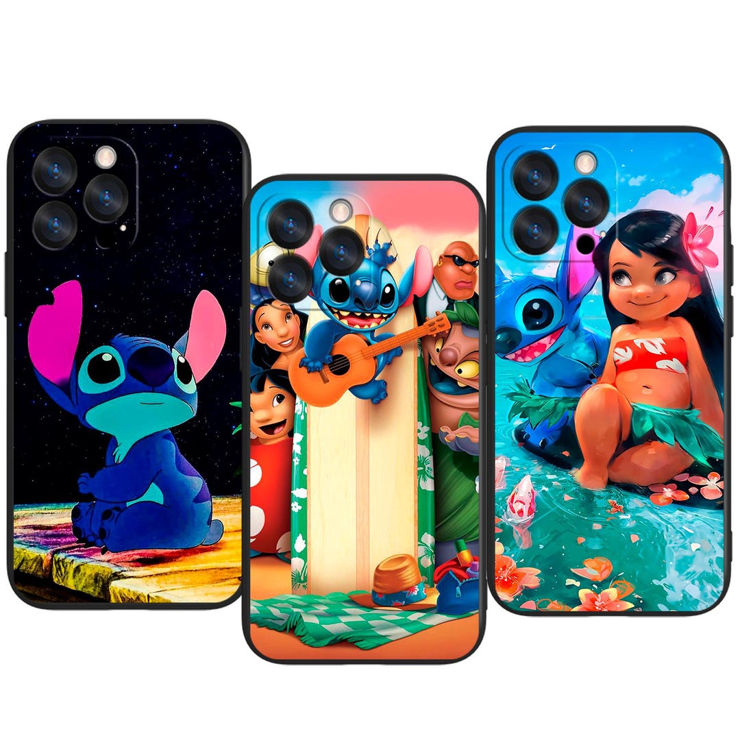 Stitch Smiling on the Beach | Disney Cute Alien Fun in Tropical Colors ...