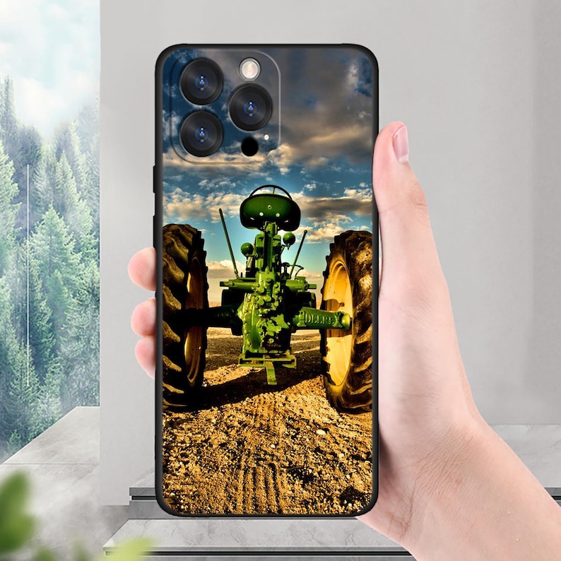 Farm Life Power With Classic Tractor Field Vibes Trendy Protective ...