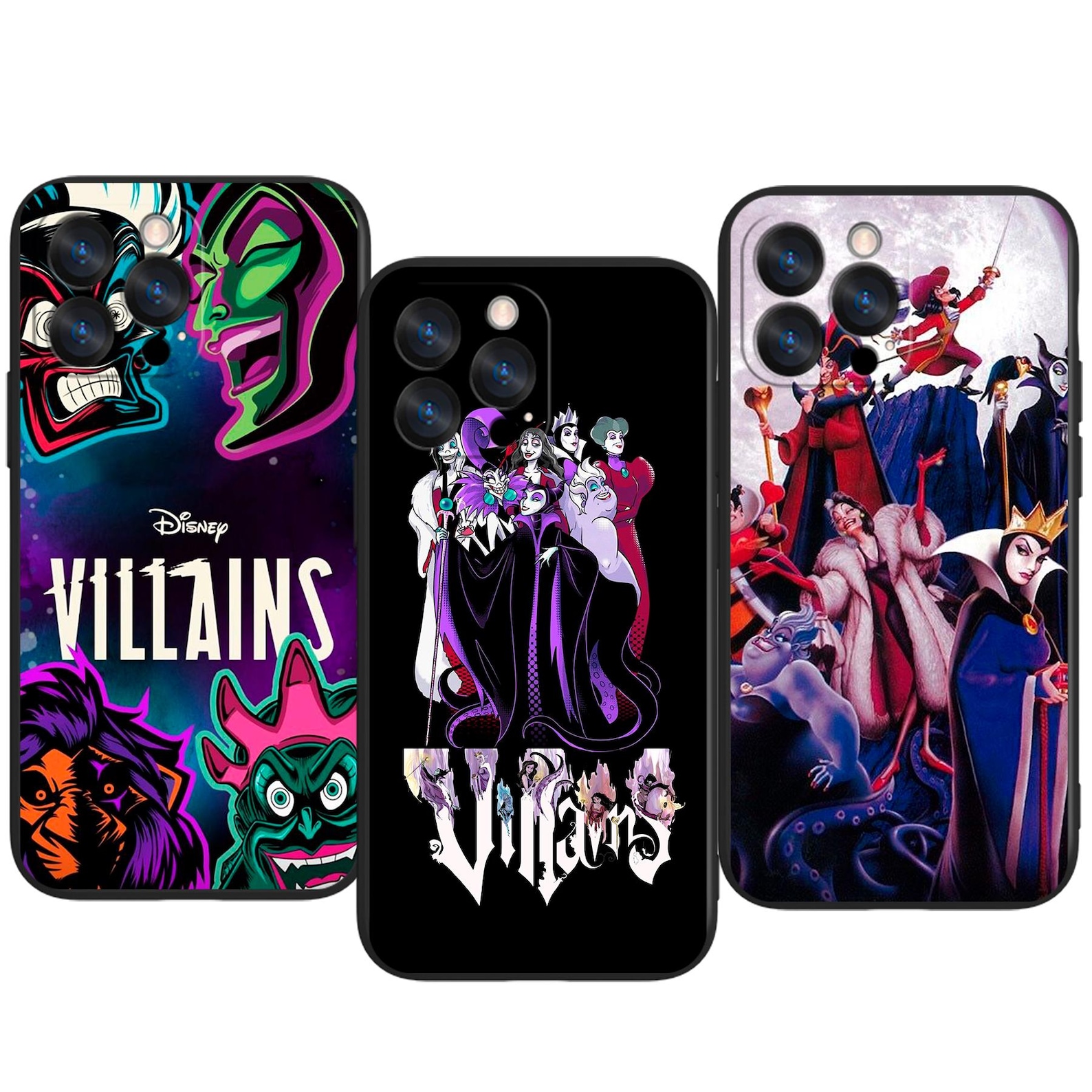 Disney Villains Dark Style Trendy Protective Phone Case ~ Fits Iphone ...