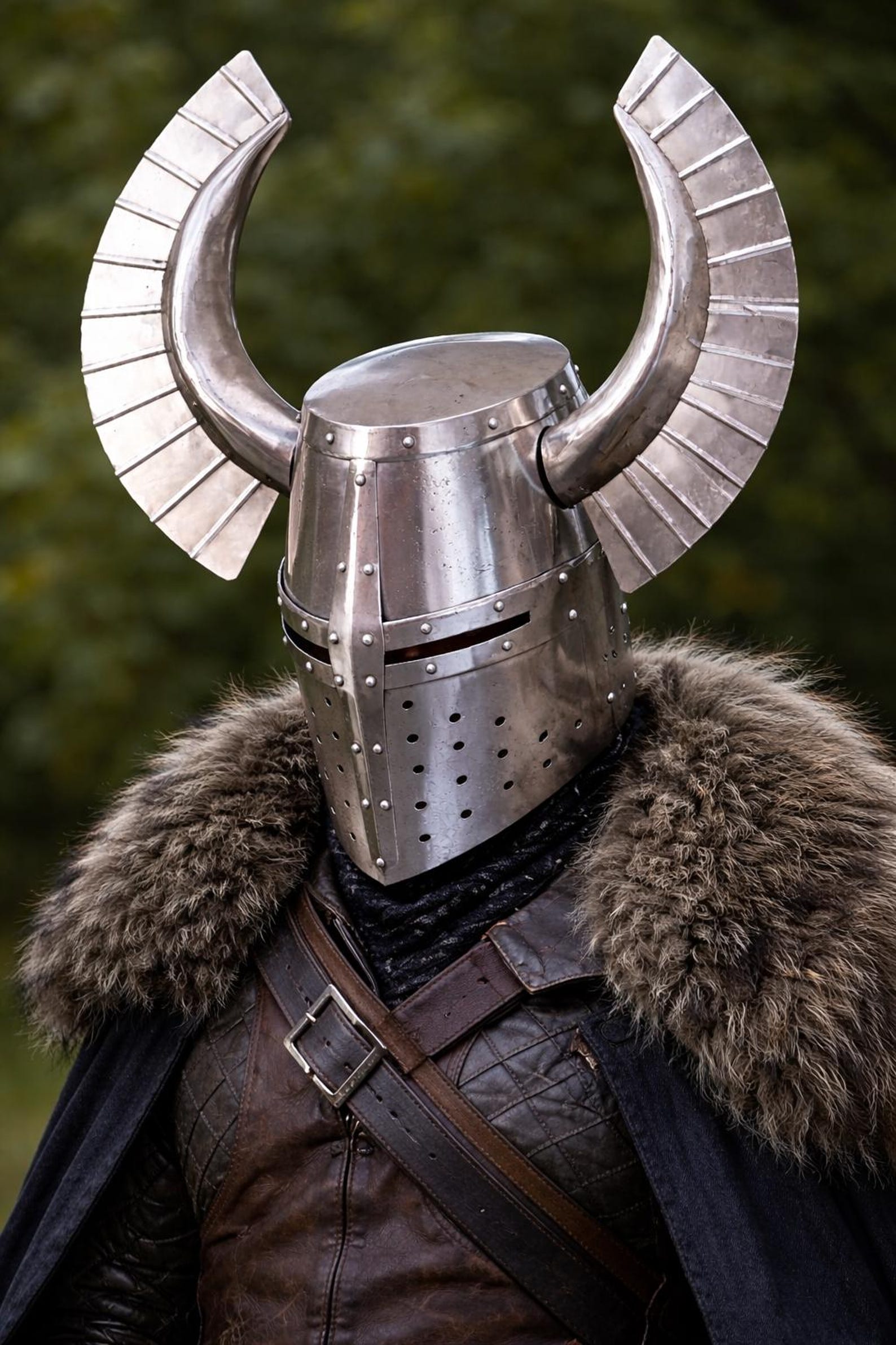 Steel Medieval Horned Helmet | Viking Cosplay Knight Teutonic Crest - Etsy