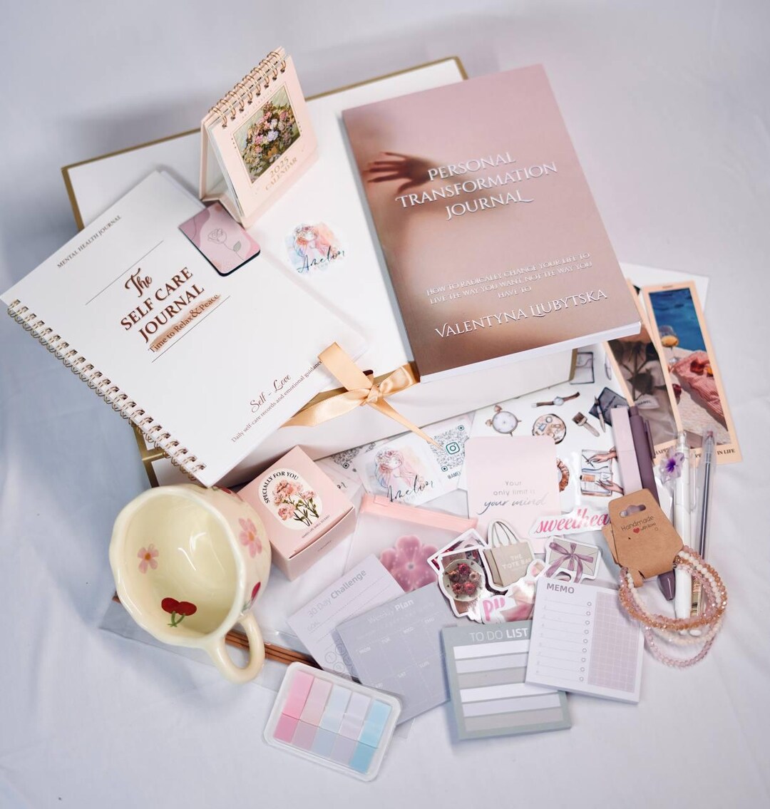 Mindful Self-care Gift Box for Women | Reflection Journal & Mindful ...