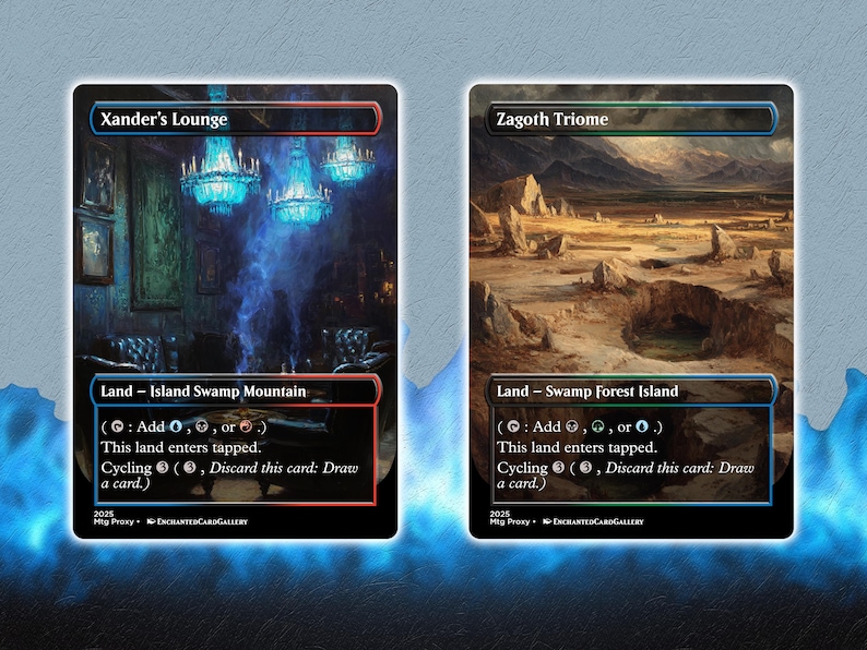 10x Triome Lands - Full Art TCG ,no Foil/foil/broken Glass,full Art TCG ...