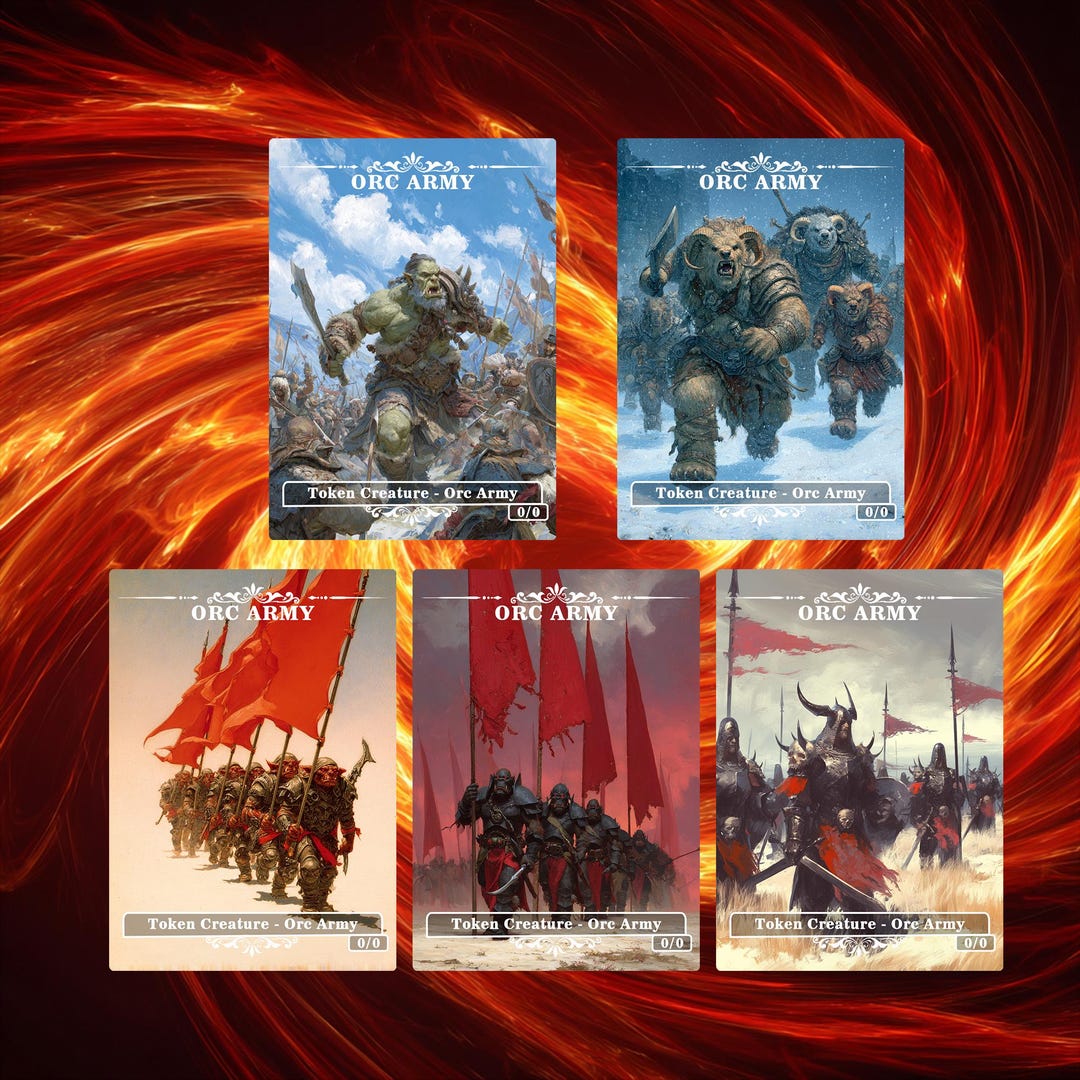 Orc Army Token: Full Art Full Art TCG - Custom Magic Collection, Token ...