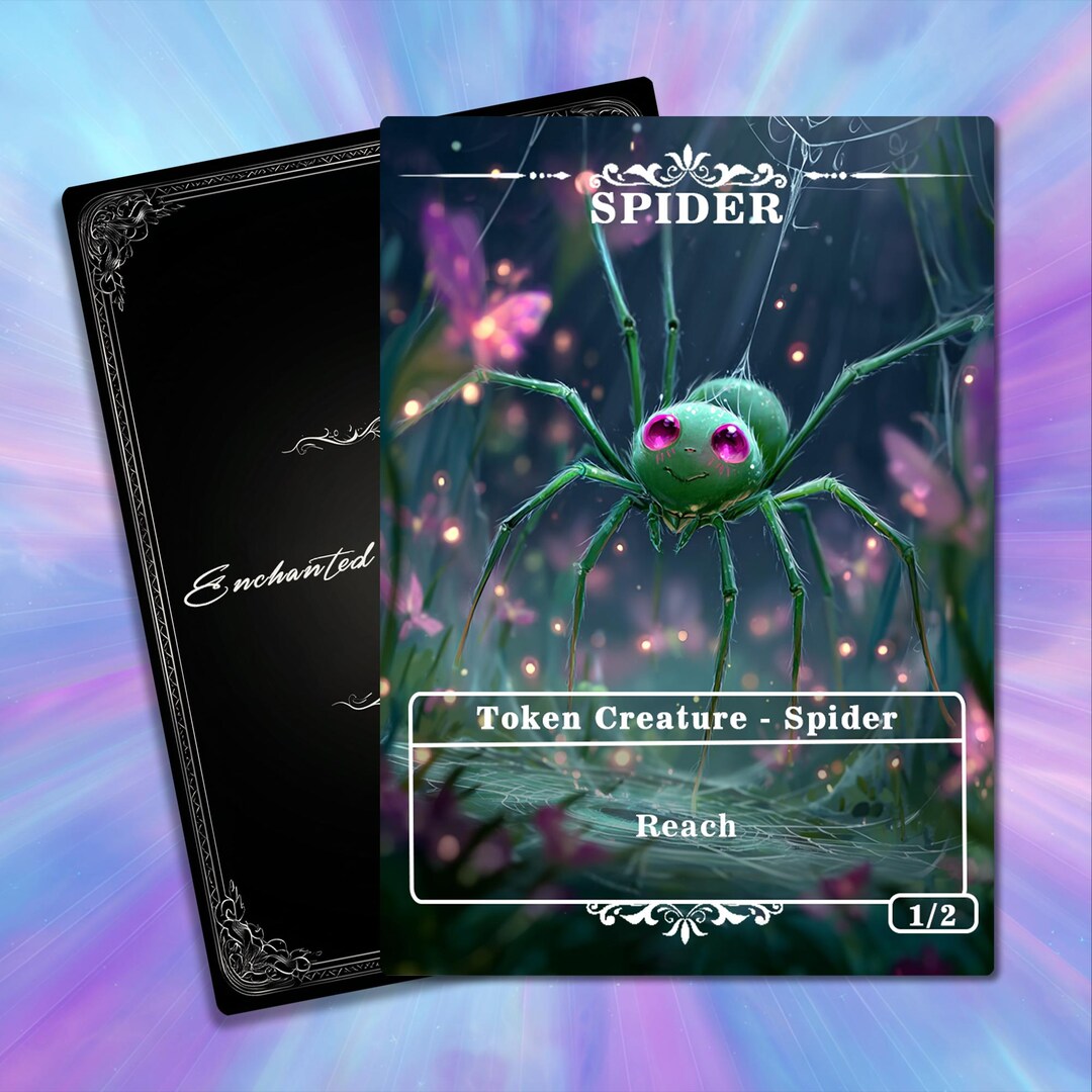 Full Art Spider Token: Custom Full Art TCG for Casual Play, Token for ...