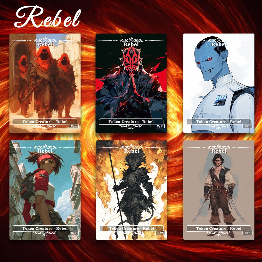 Rebel Token - Full Art Custom Magic Proxies - Tokens for Your Favorite ...