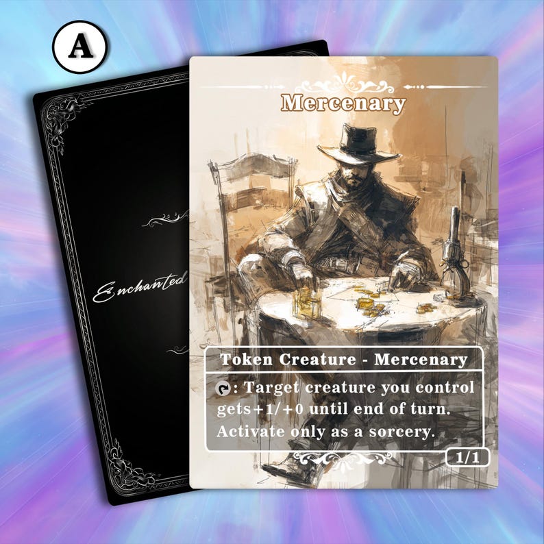 Mercenary Token - Full Art Custom Magic Proxies - Tokens for Your ...