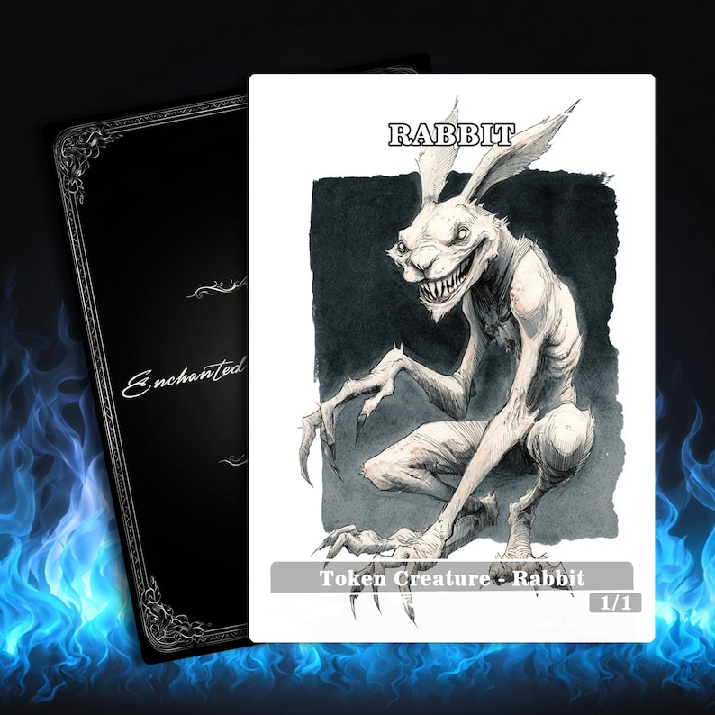 Full Art Rabbit Token Full Art TCG : Custom Magic Card (1/1 Creature ...