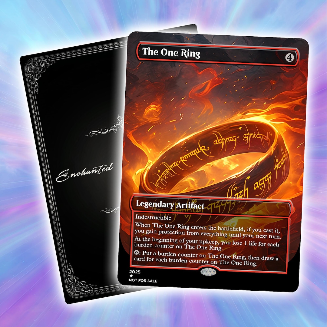The One Ring | High - Detail Proxies | Thick Cardstock | Collection ...