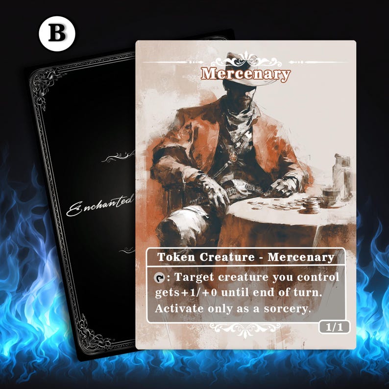 Mercenary Token - Full Art Custom Magic Proxies - Tokens for Your ...