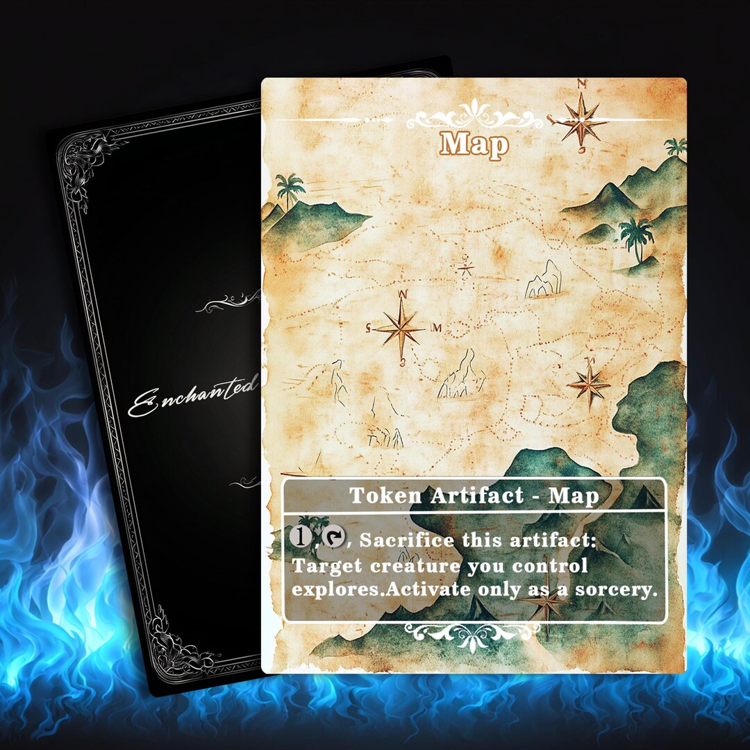 Full Art Map Token: Custom Full Art TCG for Magic Decks, Token for Mtg ...