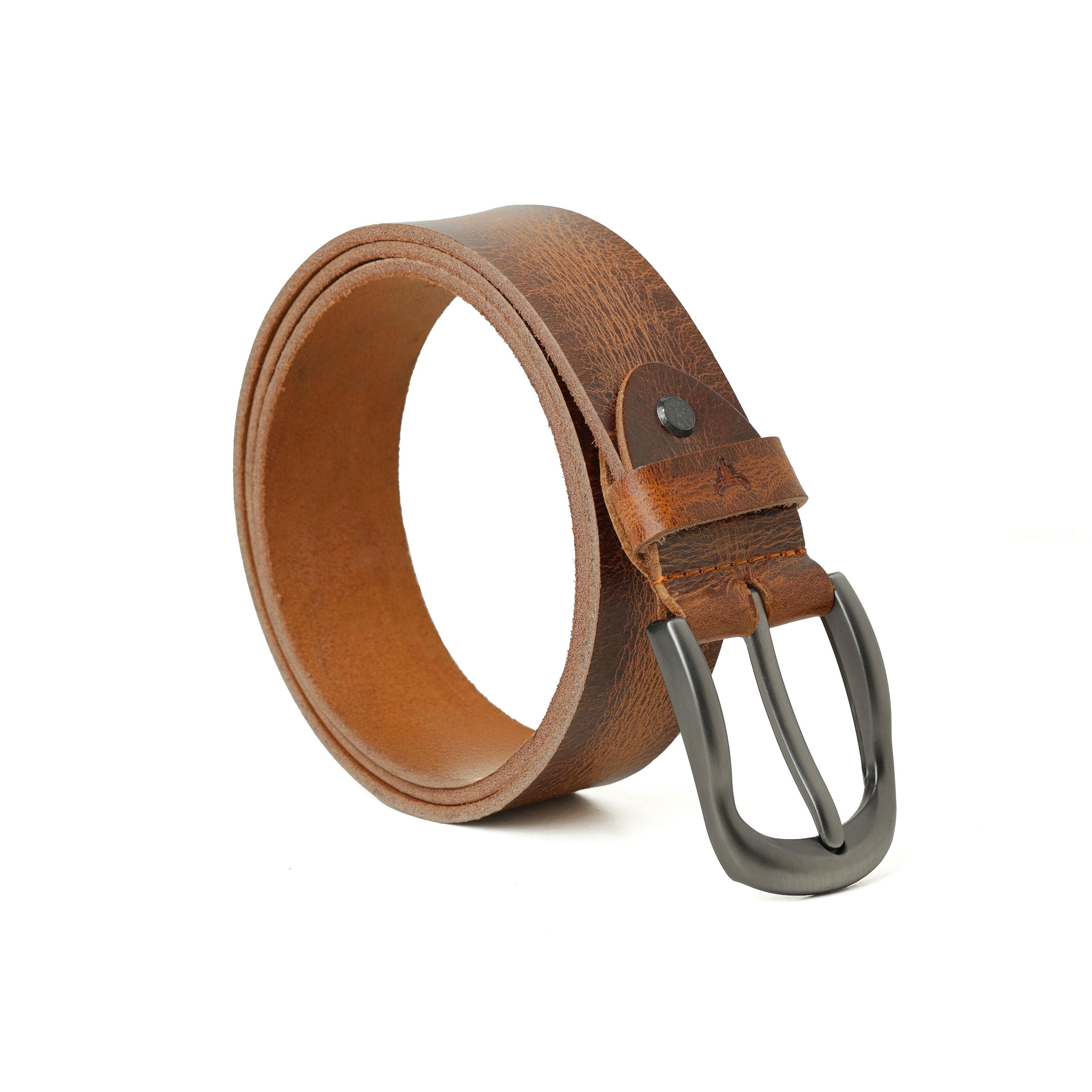 Handmade Buffalo Leather Belt , Handcrafted Full Grain , High Quality ...