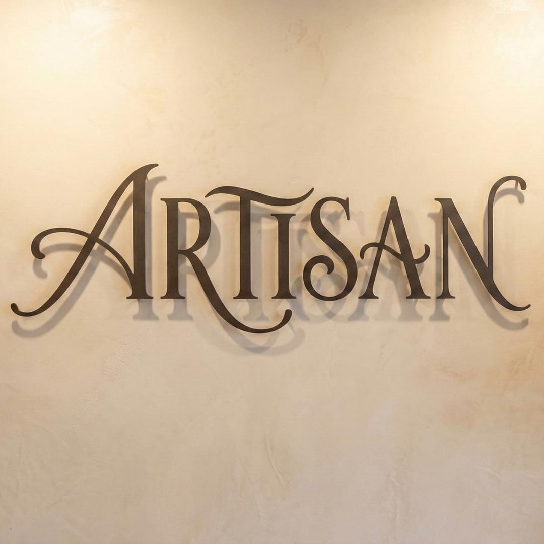 Custom Raised Metal Sign, Floating Metal Letters, Business Cut Out 3d ...
