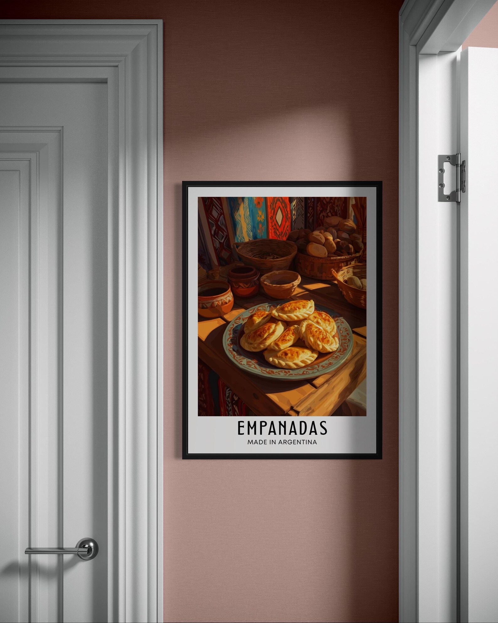 Empanadas Poster - Traditional Latin American Food Wall Art ...