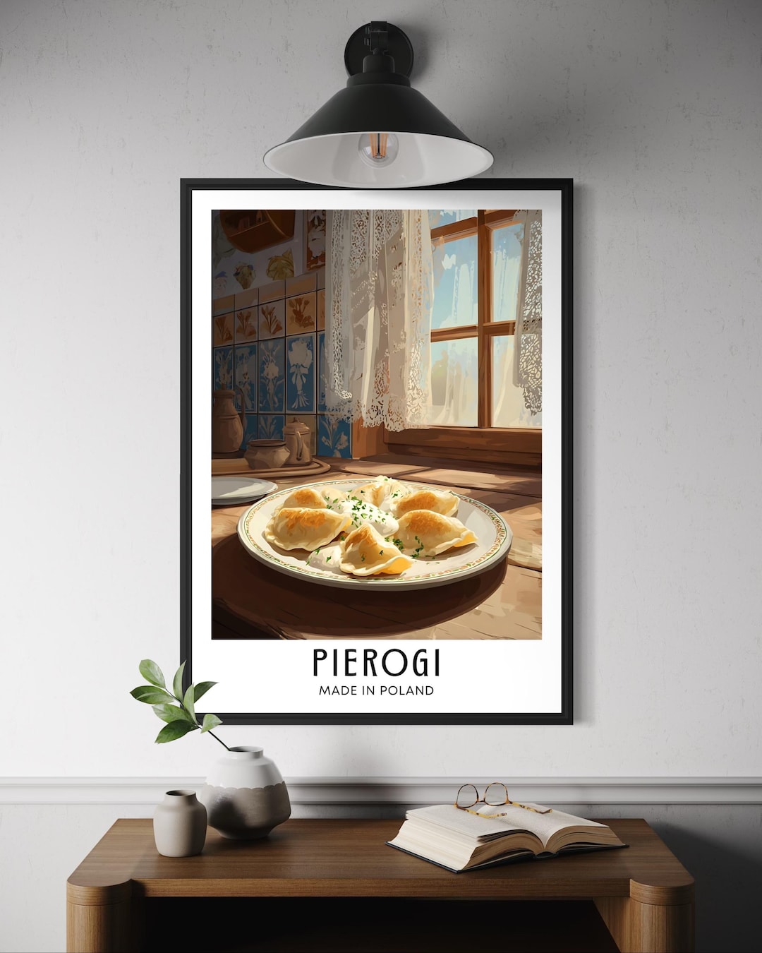 Pierogi Polish Food Poster - Traditional Dumpling Wall Art, Polish ...
