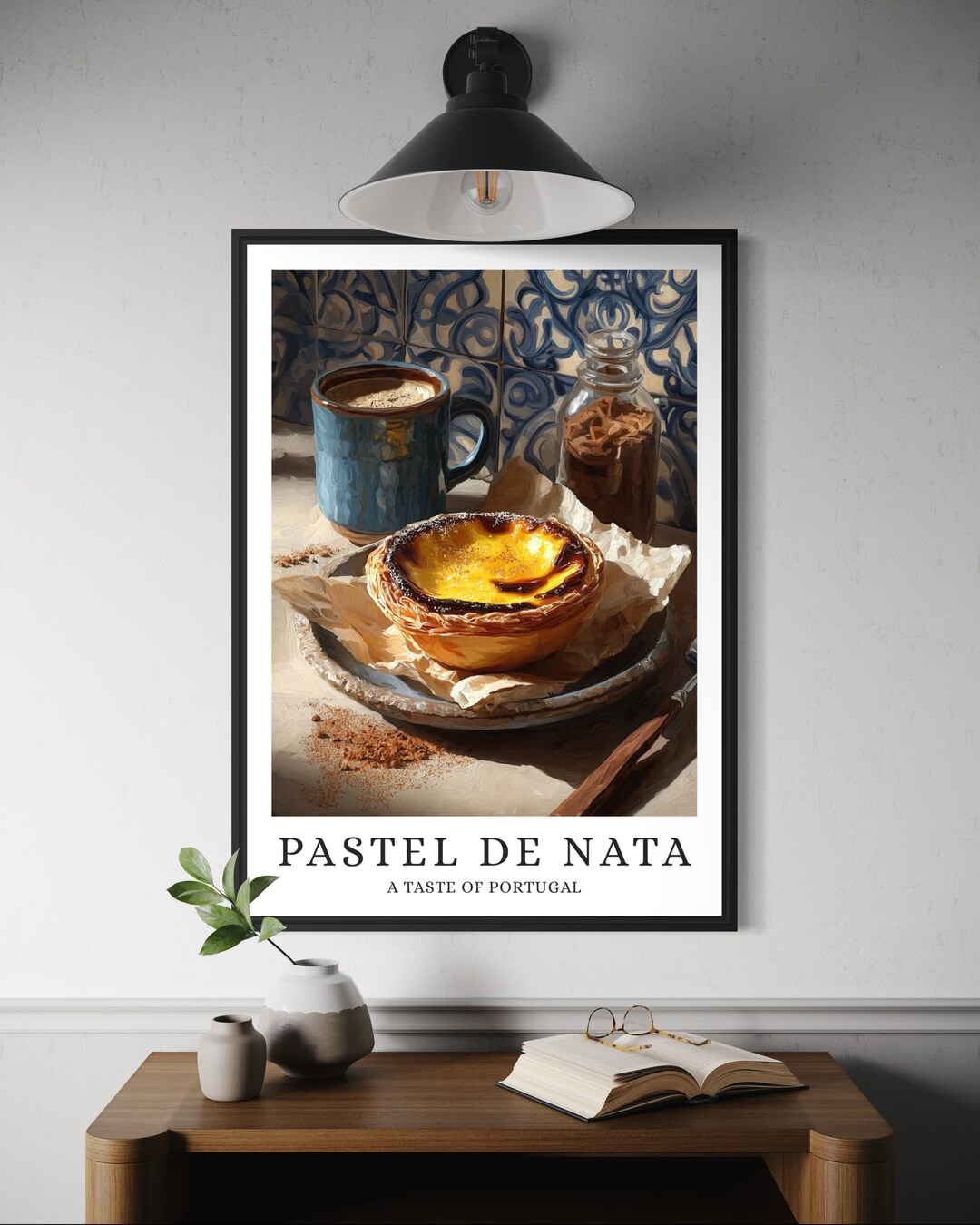 Pastel De Nata Print – Painterly Food Artwork, Portuguese Dessert Print ...