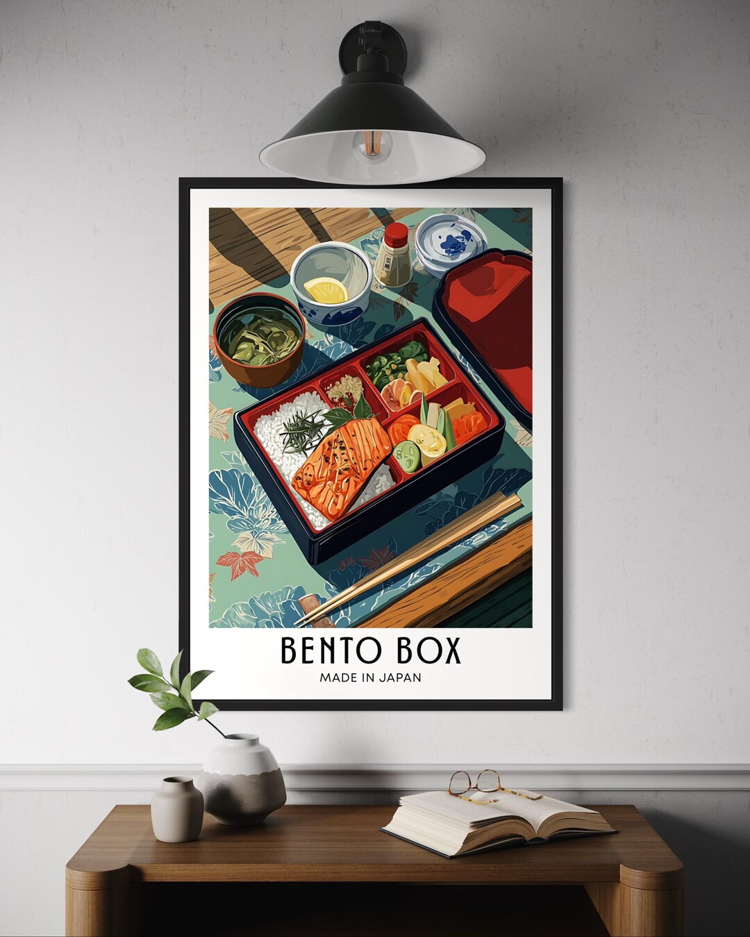 Bento Box Japanese Food Poster - Travel Food Wall Art, Asian Cuisine ...