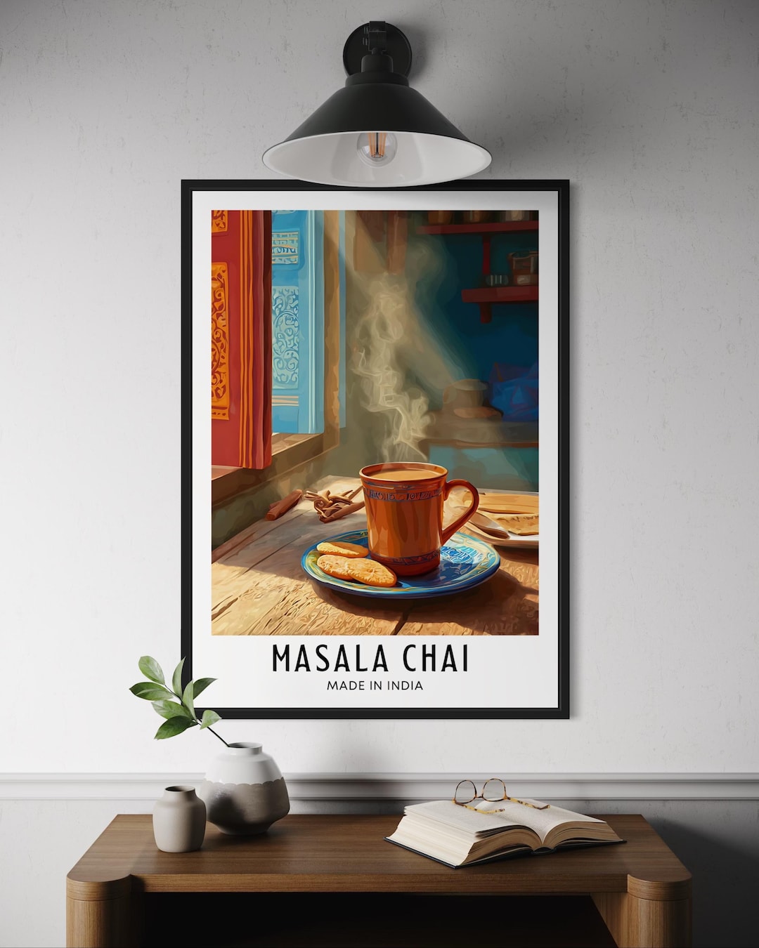 Chai Indian Tea Poster - Masala Chai Wall Art, India Kitchen Decor ...