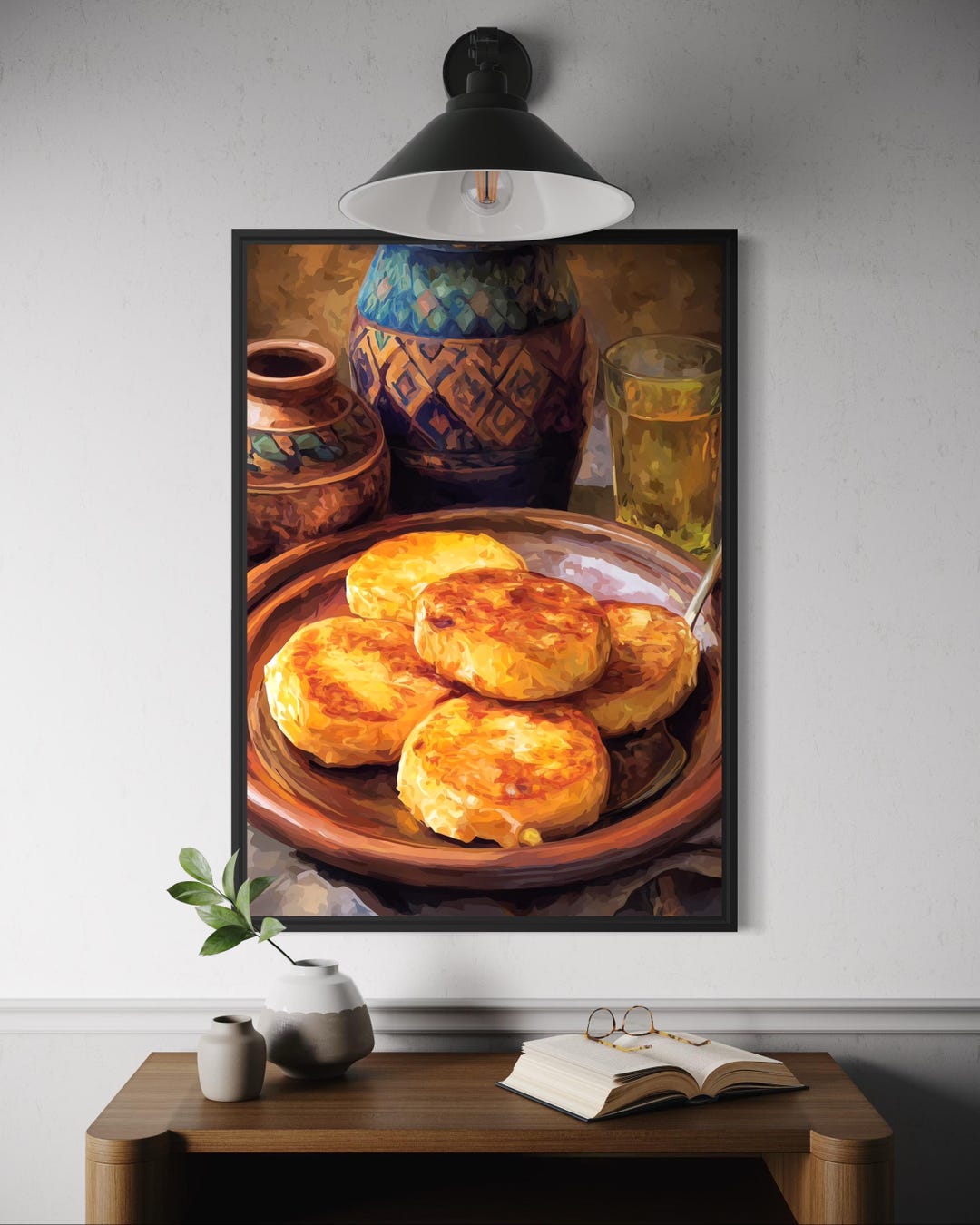 Arepas Poster - Venezuelan & Colombian Food Wall Art, Cornmeal Cake ...