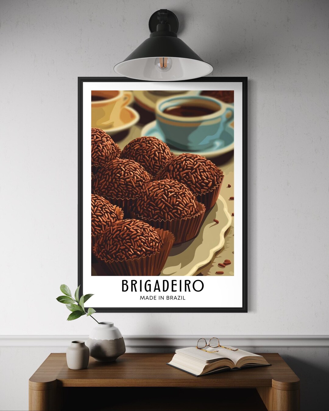 Brigadeiro Poster - Brazilian Chocolate Truffle Wall Art, Sweet Dessert ...