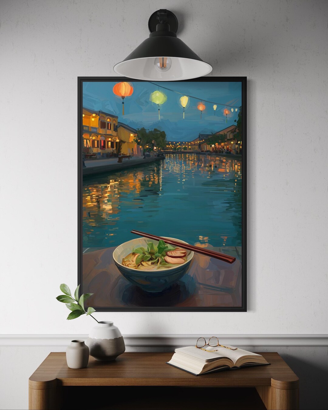 Cao Lau Hoi an Food Painterly Print – Vietnamese Noodle Dish by the ...