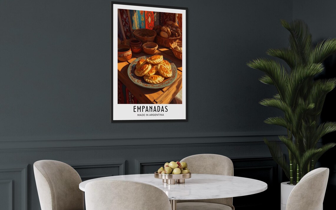 Empanadas Poster - Traditional Latin American Food Wall Art ...