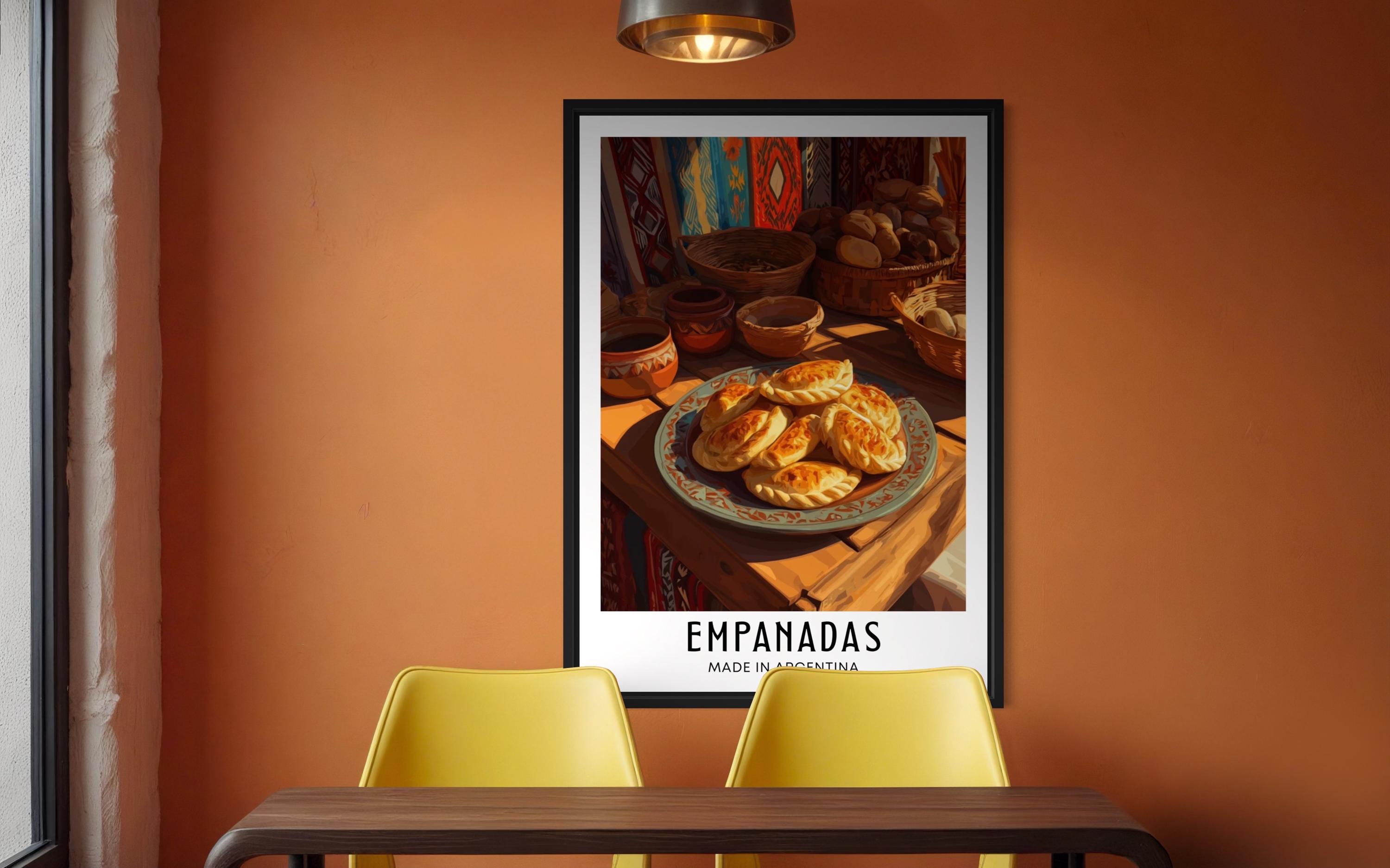 Empanadas Poster - Traditional Latin American Food Wall Art ...