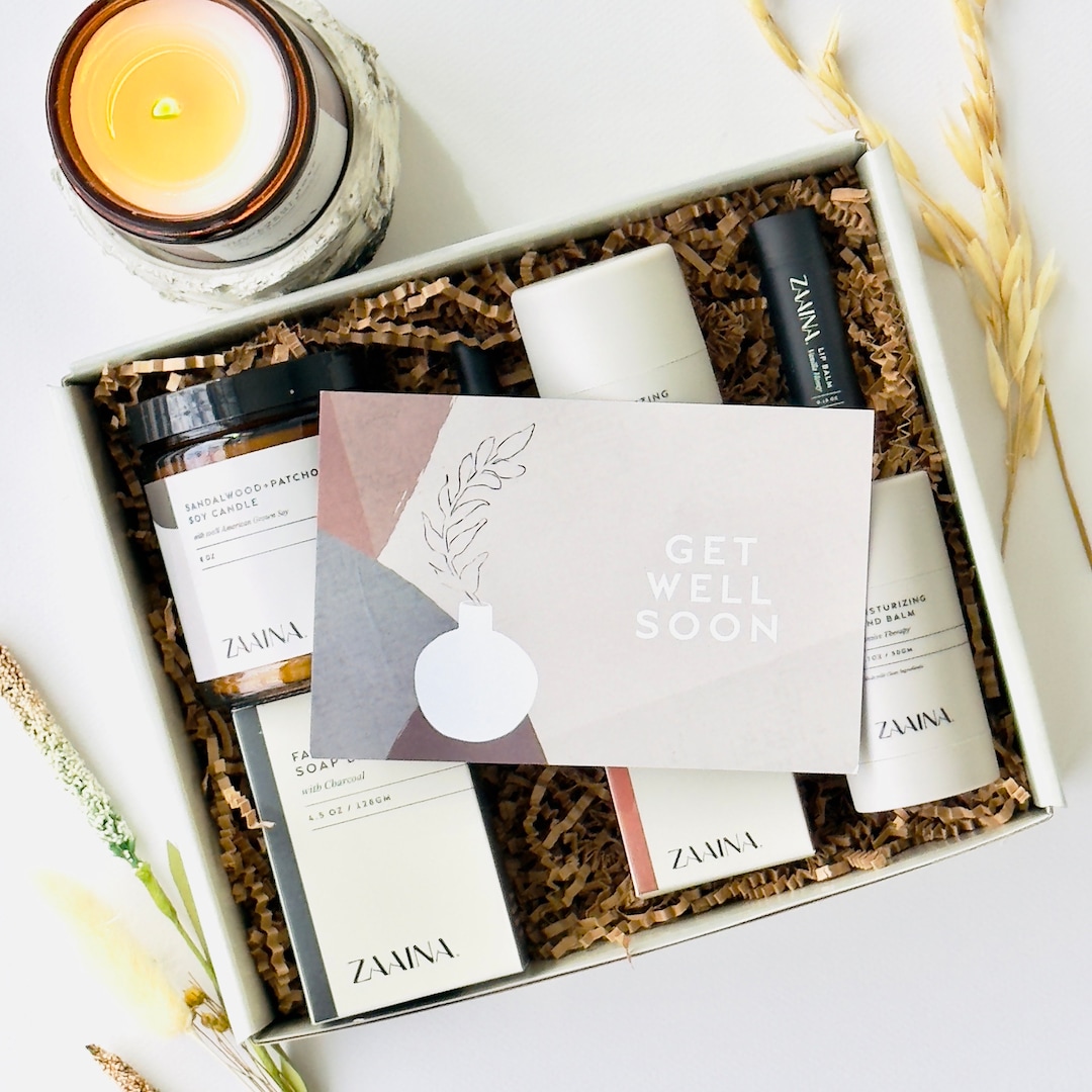 Get Well Soon Care Package for Him, Speedy Recovery Gift for Man, Self ...