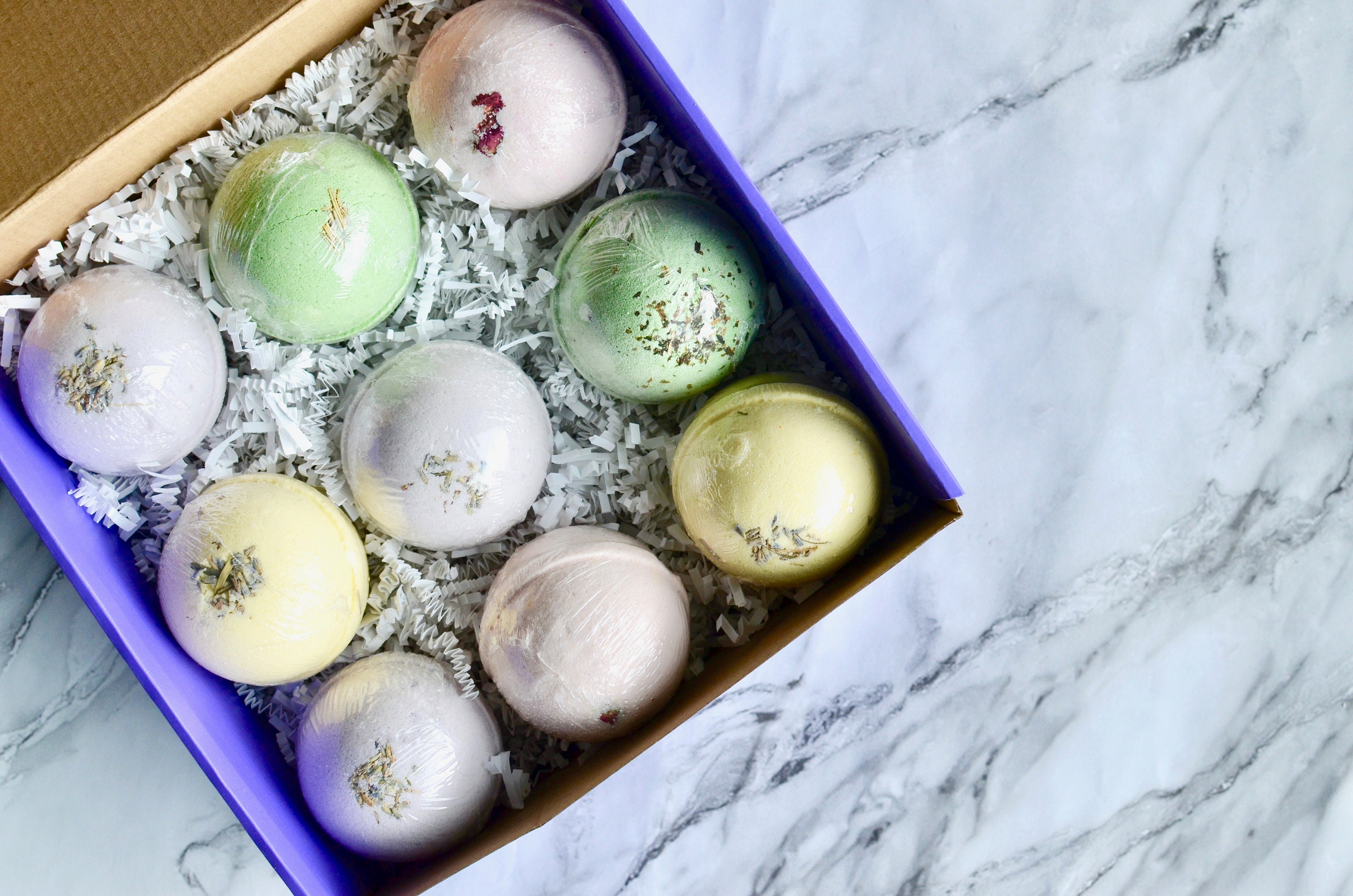 Bath Bomb Gift Set Bath Bomb Box Gift Under 50 Handmade - Etsy