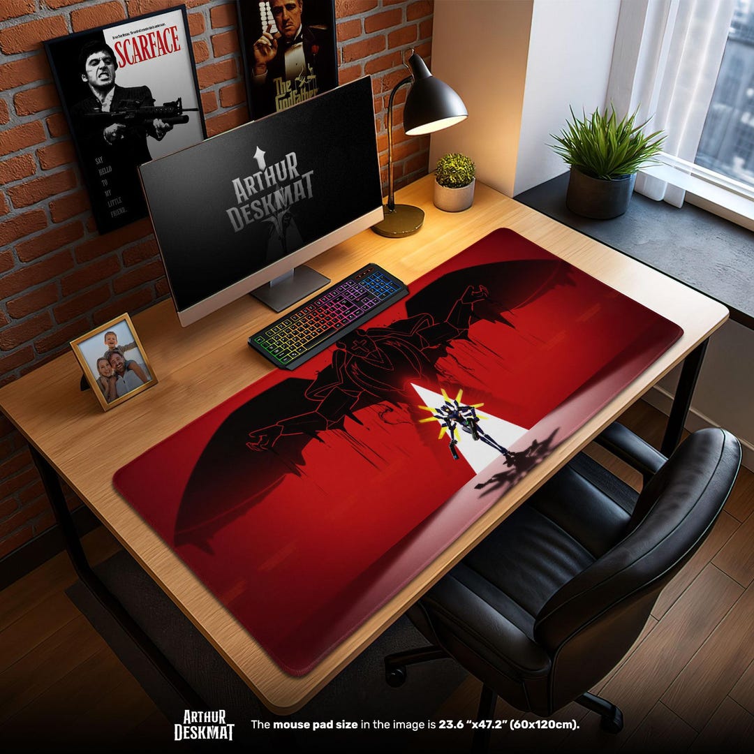 ULTRAKILL V1 Boss Battle Mouse Pad - Retro FPS Gaming Desk Mat, Blood ...