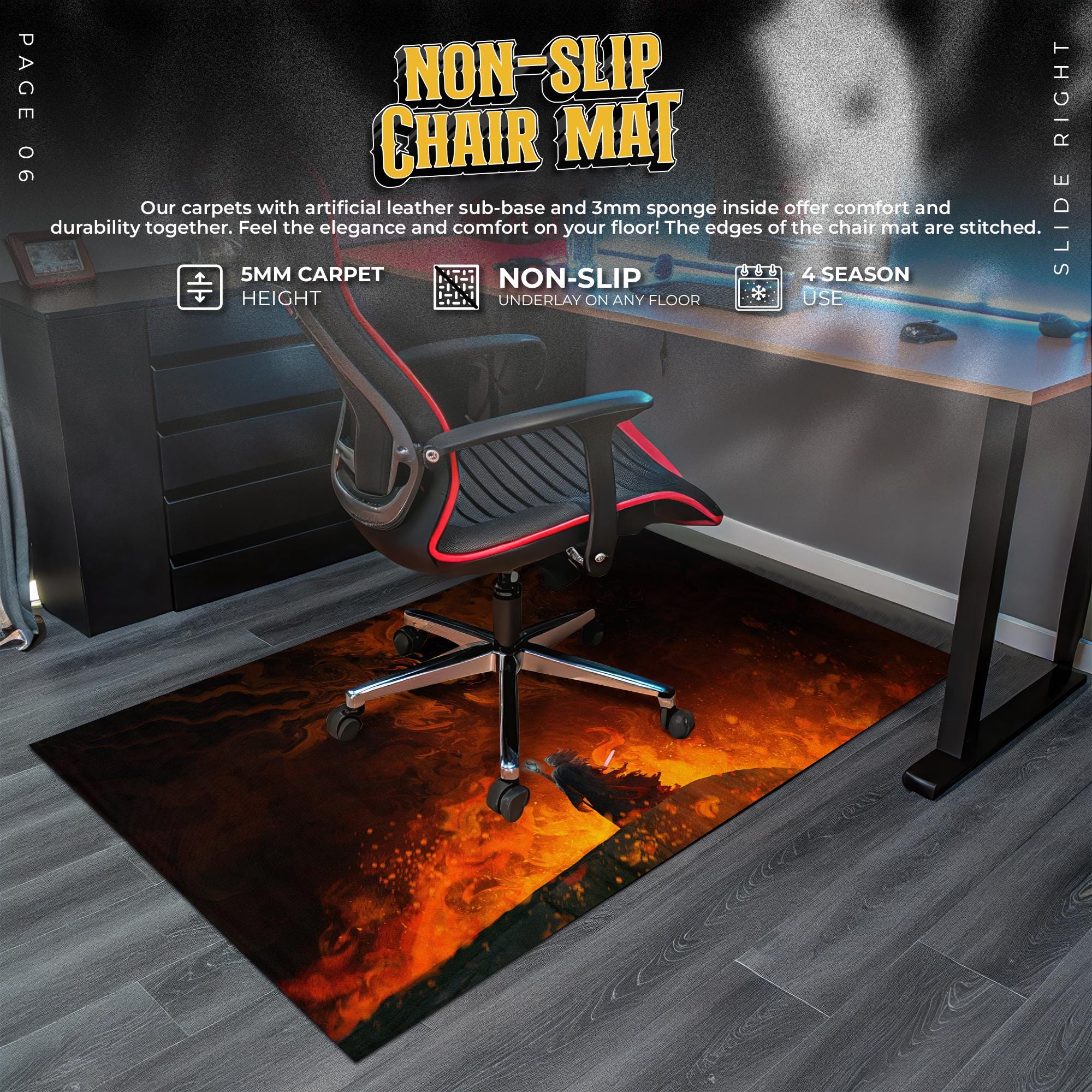 Gandalf Vs Balrog Mouse Pad - Epic Lord of the Rings Fire Scene, Middle ...