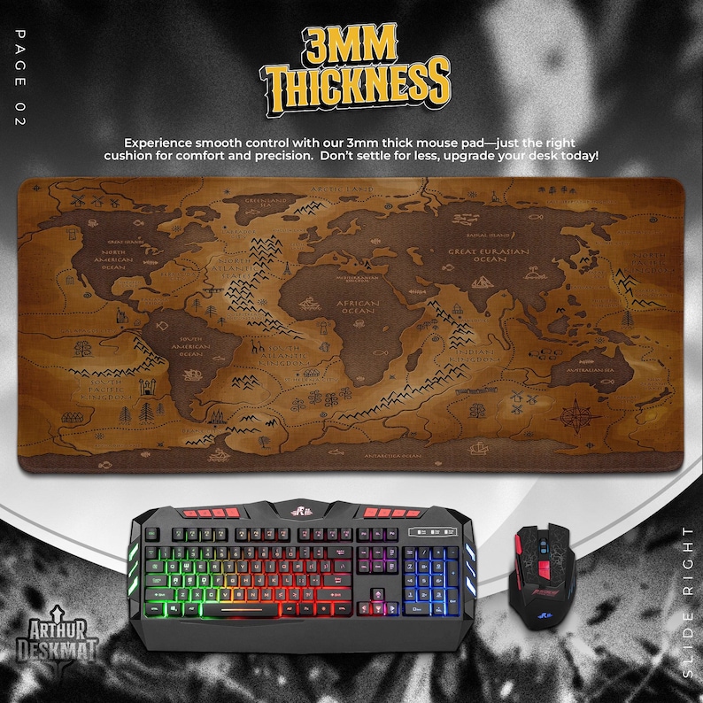 Tapete de mesa com mapa de Game of Thrones – Cartografia Medieval de ...