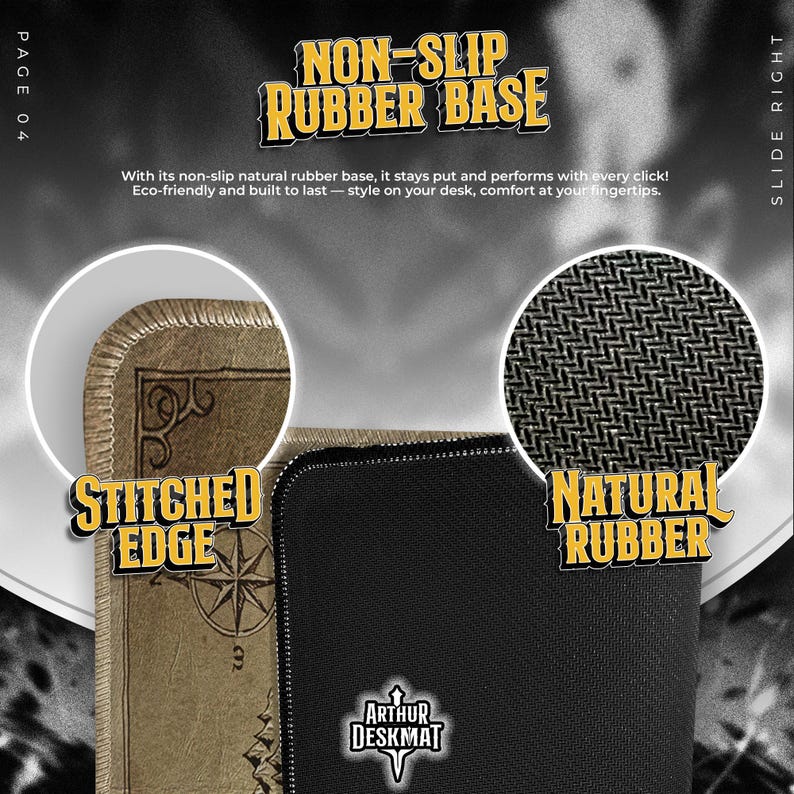 Middle Earth Map Mouse Pad – Lord of the Rings Vintage Fantasy Desk Mat ...