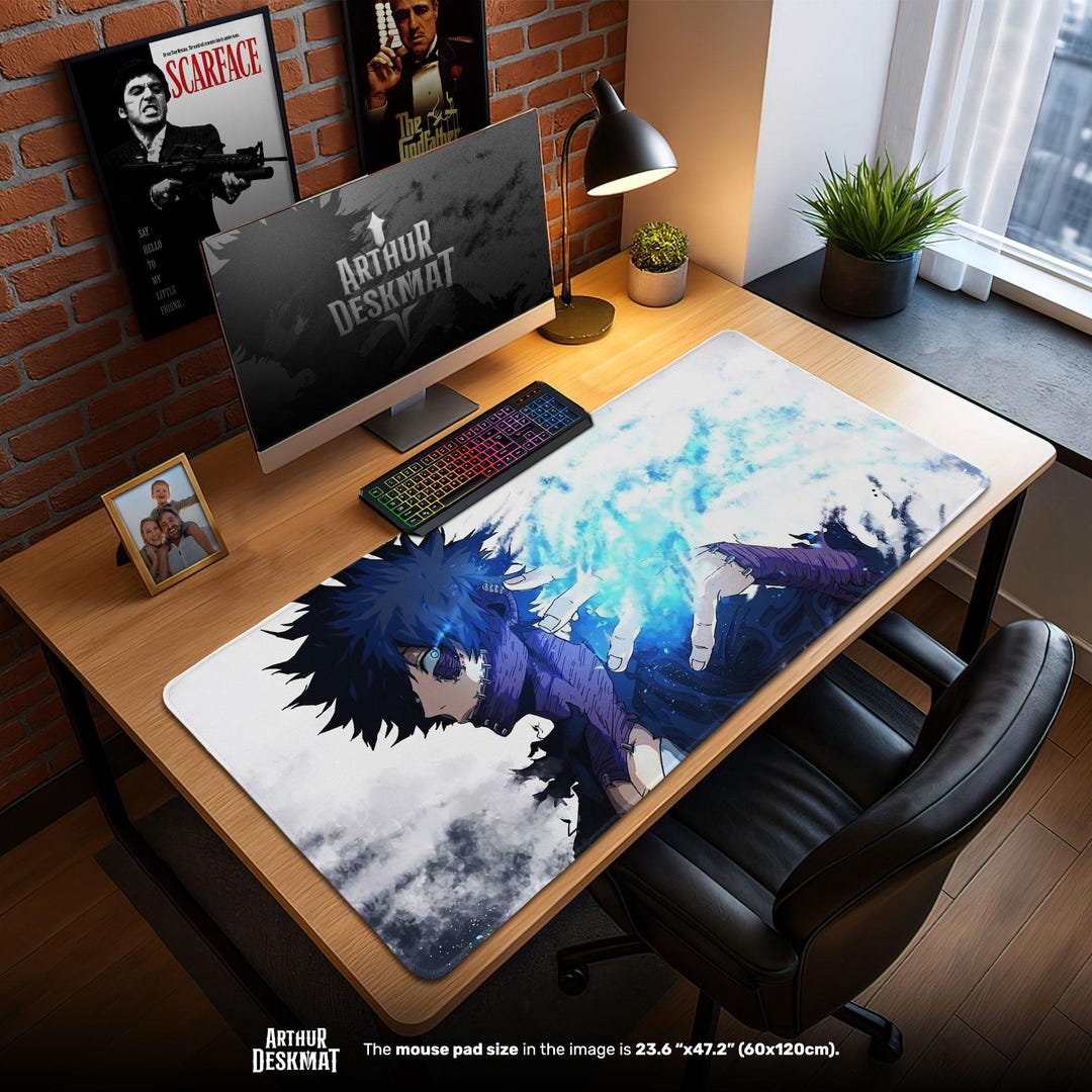 My Hero Academia Dabi Mouse Pad - Blue Flame Villain Anime Gaming Desk ...