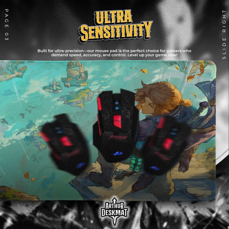 Zelda Tears of the Kingdom Mouse Pad – Link Sky Islands Desk Mat - Etsy