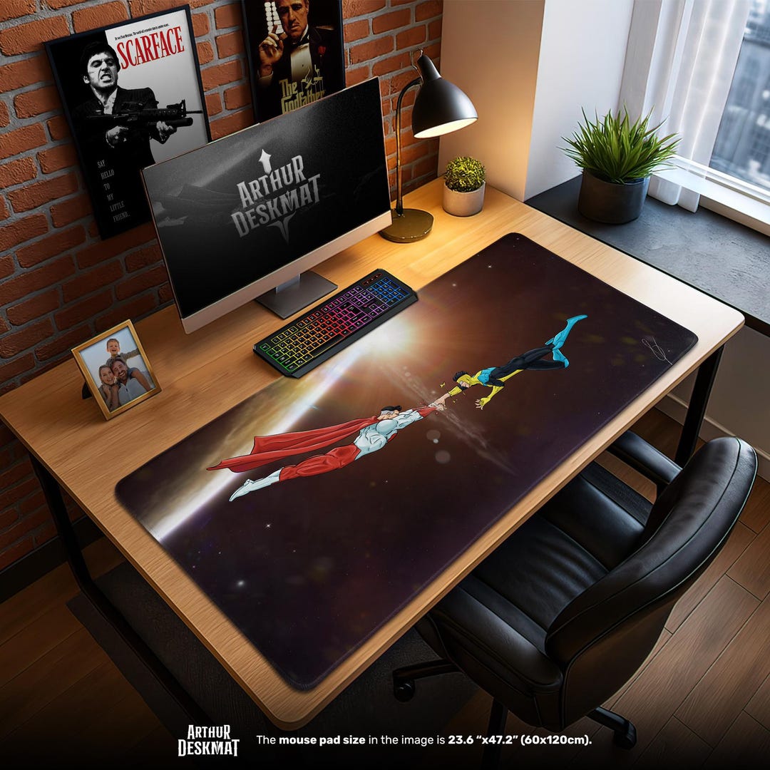 Invincible Vs Omni-man Desk Mat – Space Battle Comic Art - Etsy UK
