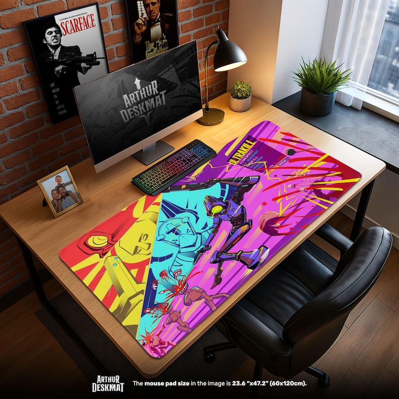 ULTRAKILL Game Mouse Pad - Retro FPS Desk Mat, Robot Action Gaming ...
