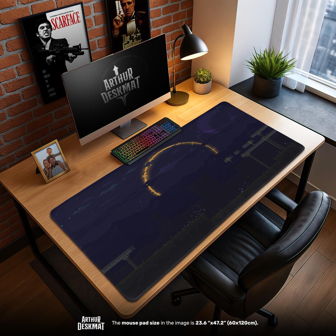 Risk of Rain Mouse Pad – Sci-fi Moon Arc Gaming Desk Mat - Etsy