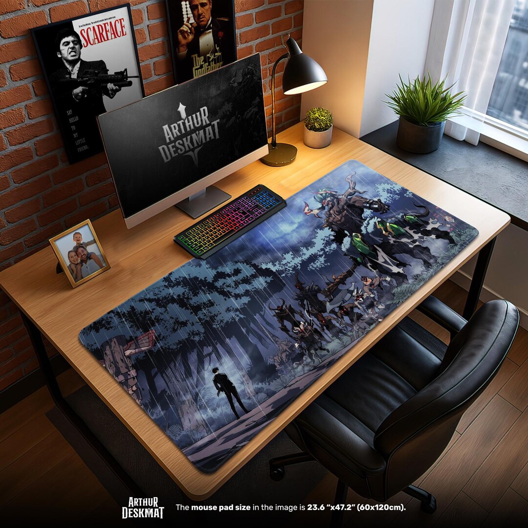 Solo Leveling Forest Ambush Mouse Pad – Shadow Army Battle Anime Desk ...