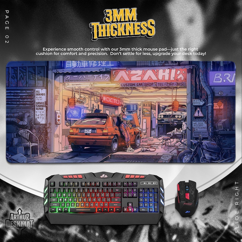 Initial D AE86 Mouse Pad – JDM Tuning Shop Anime Desk Mat - Etsy