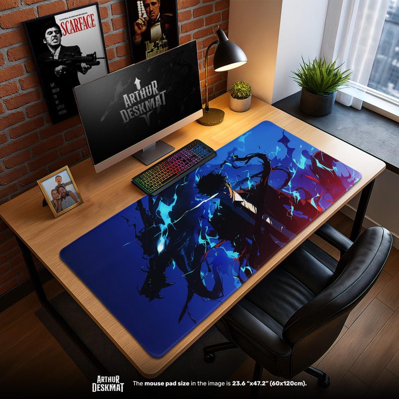 Solo Leveling Mouse Pad – Sung Jin-woo Shadow Monarch Anime Desk Mat - Etsy