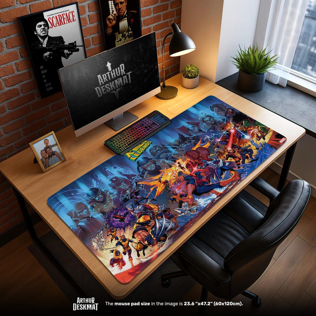 X-men Legends Battle Mouse Pad – Marvel Comic Desk Mat With Wolverine ...