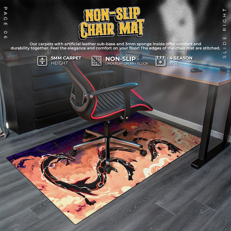 Rayquaza Mouse Pad - Legendary Pokémon Desk Mat With Red Sky Clouds ...