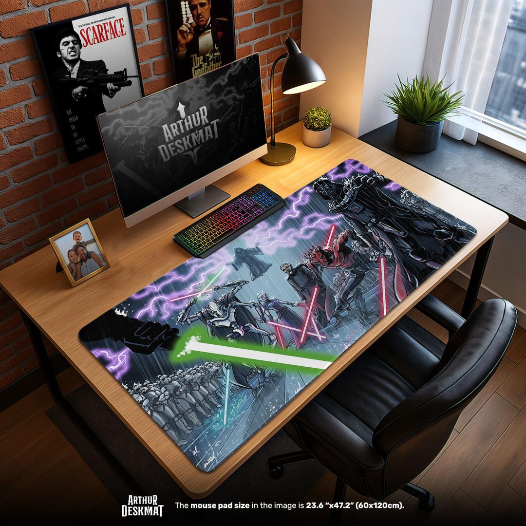 Star Wars Sith Lords Mouse Pad - Darth Vader Maul Palpatine Grievous ...