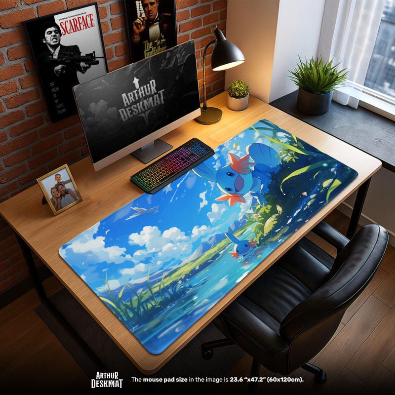 Water Type Desk Mat - Etsy
