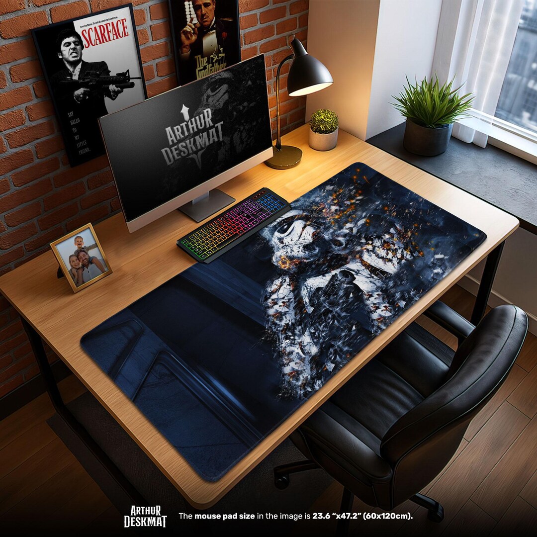Stormtrooper Mouse Pad – Shattered Armor Star Wars Desk Mat - Etsy